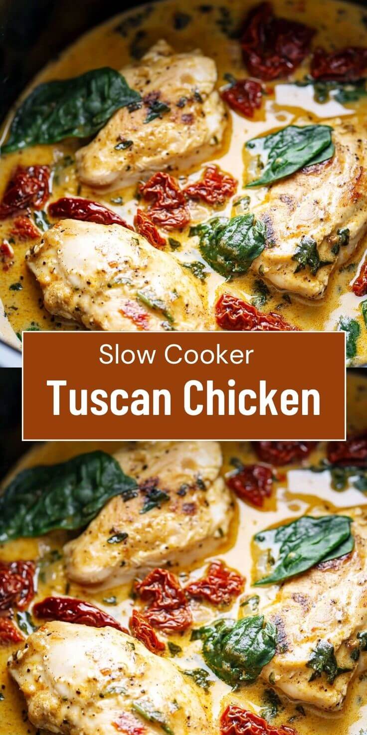Slow Cooker Tuscan Chicken – savorandnest.com