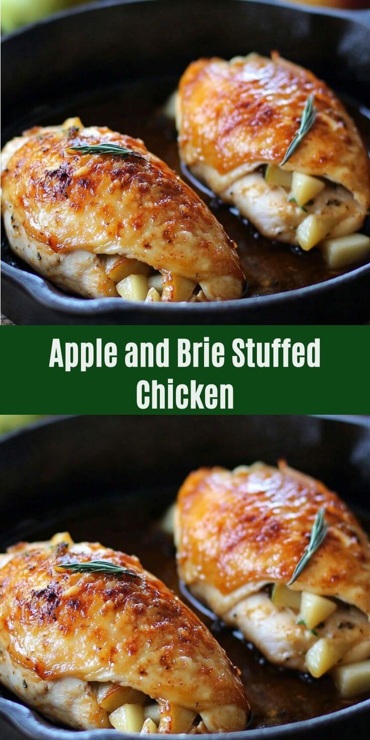 Apple and Brie Stuffed Chicken – savorandnest.com