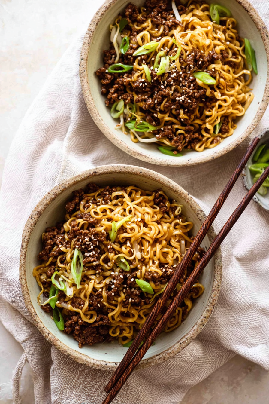 Easy Asian Beef Ramen Noodles – savorandnest.com