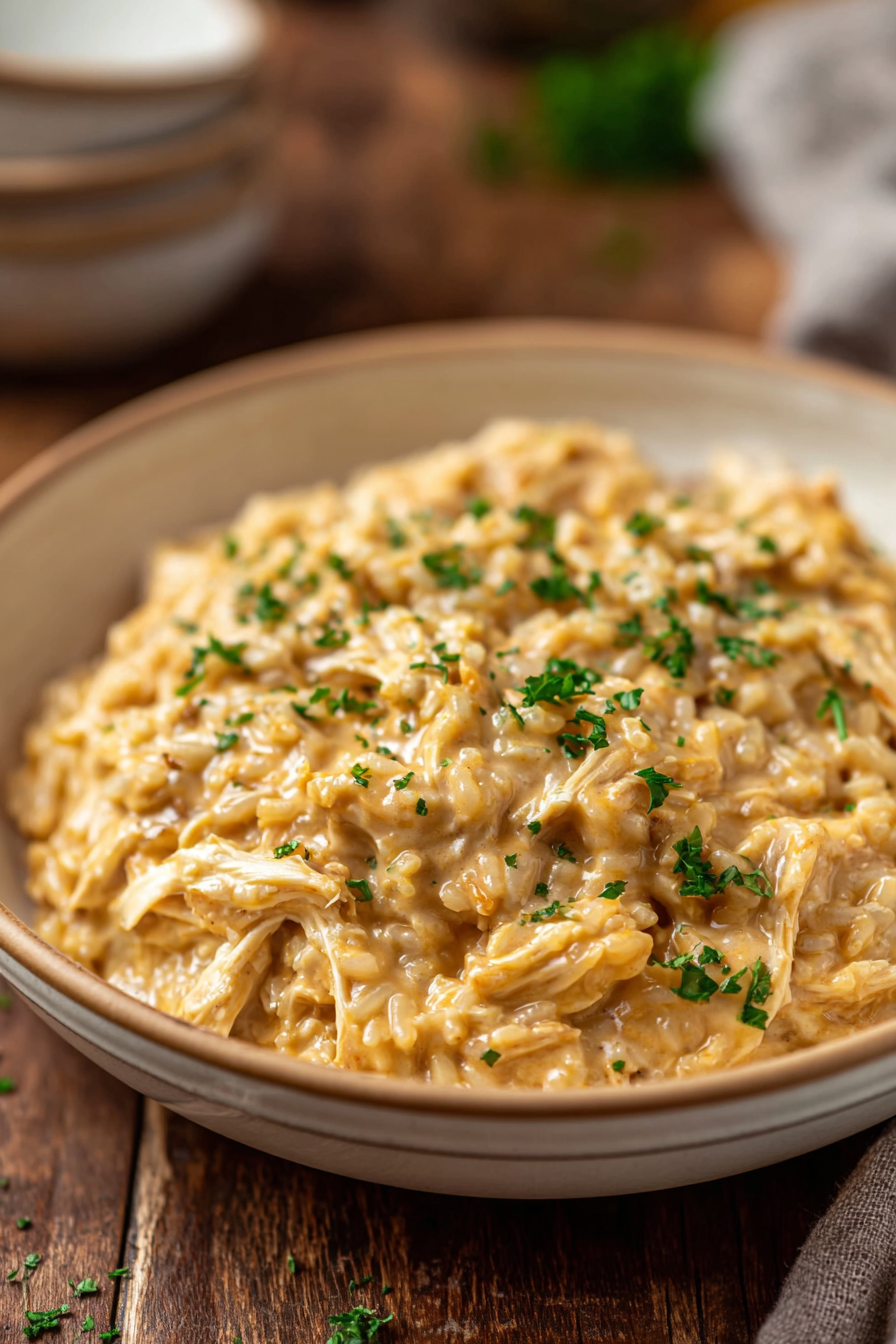 Easy Creamy Chicken & Rice Bake – savorandnest.com