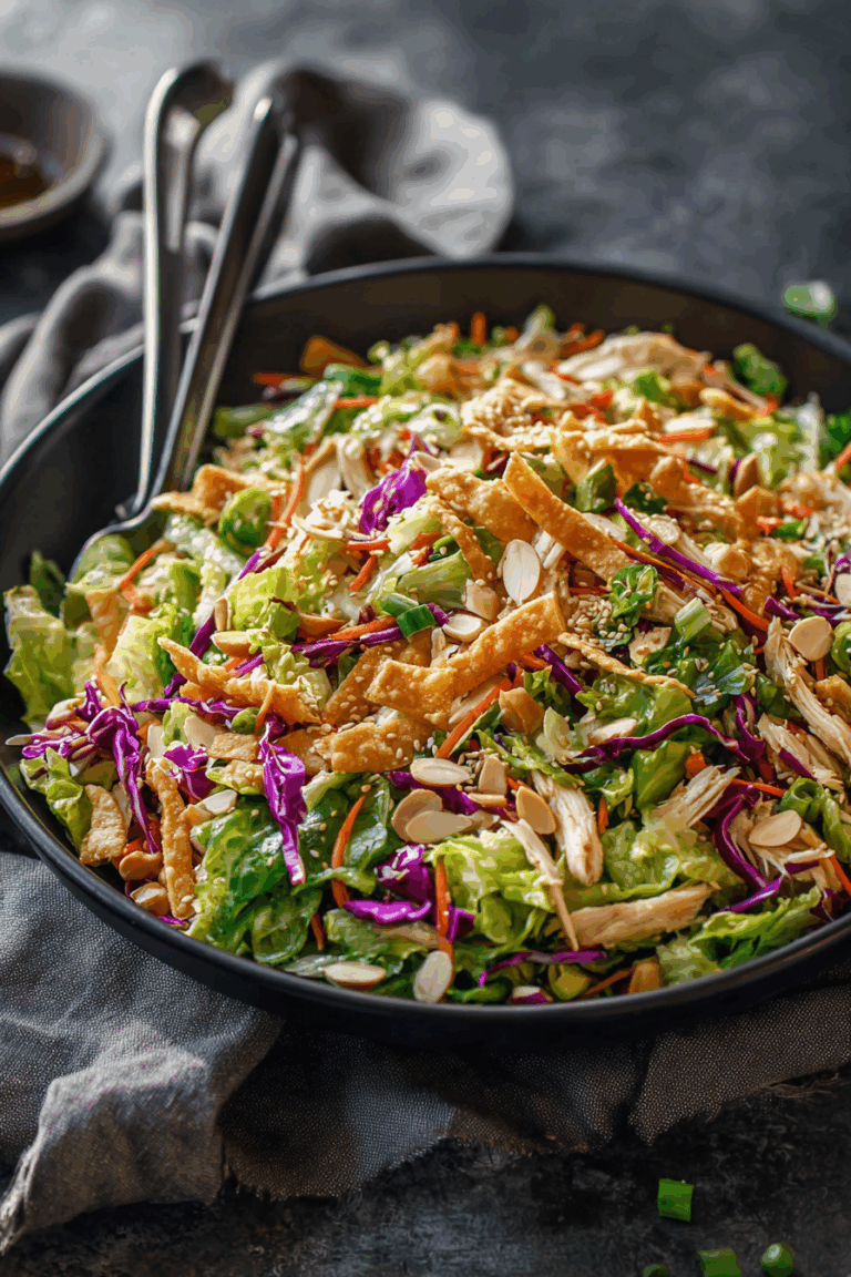 Easy Delicious Chinese Chicken Salad – savorandnest.com