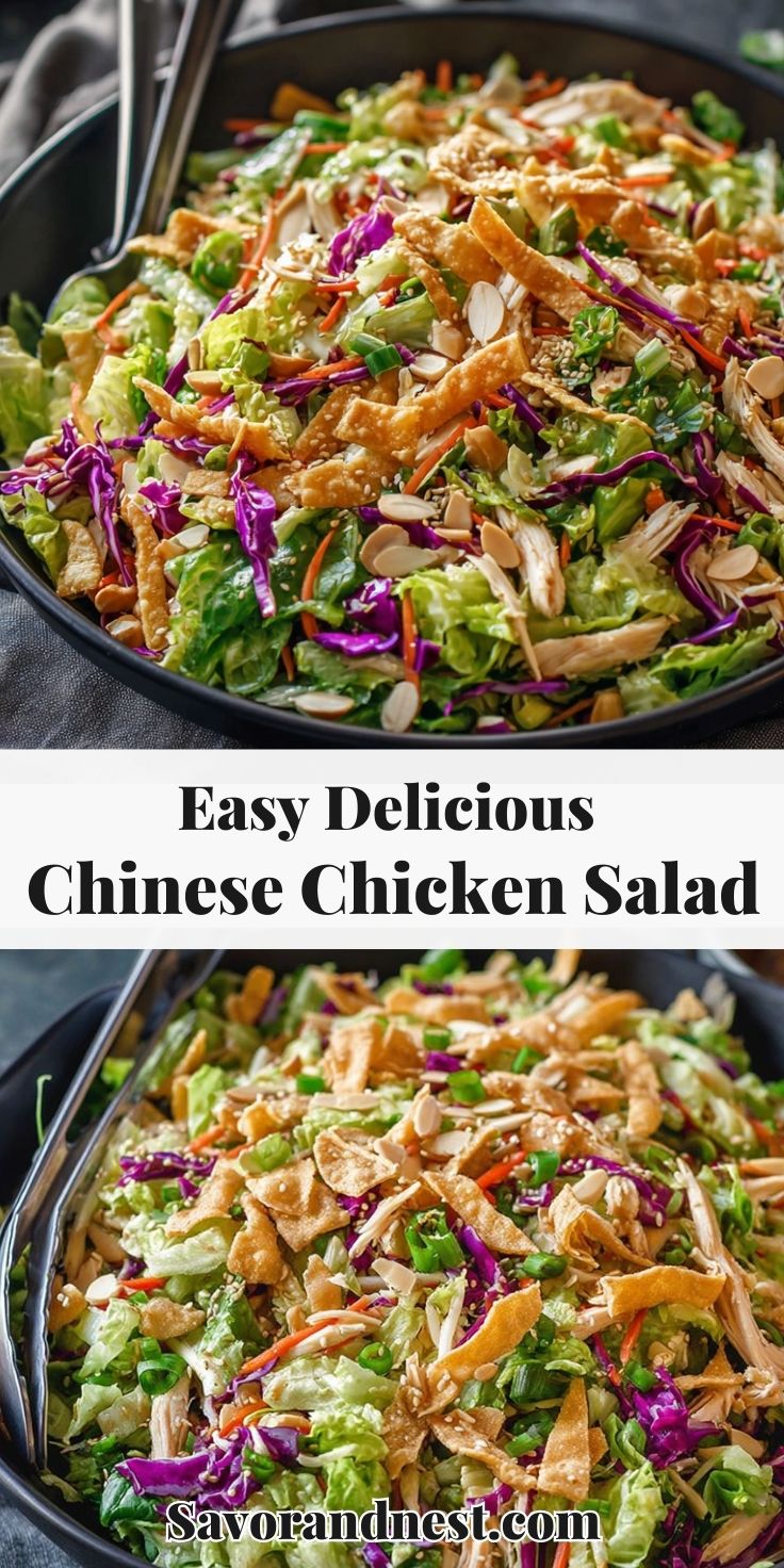 Easy Delicious Chinese Chicken Salad – savorandnest.com
