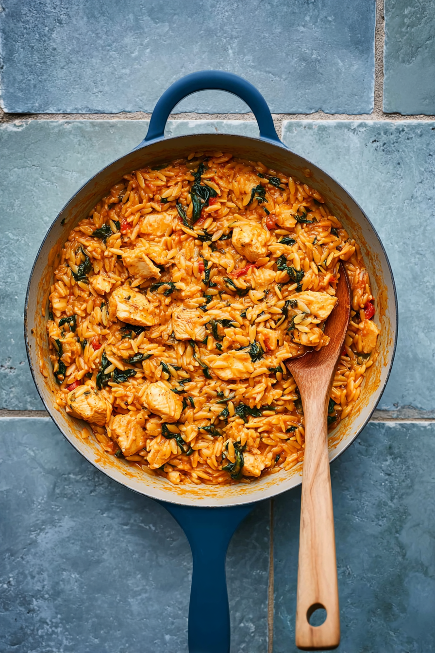 One-Pan Cajun Chicken Orzo Dinner – savorandnest.com