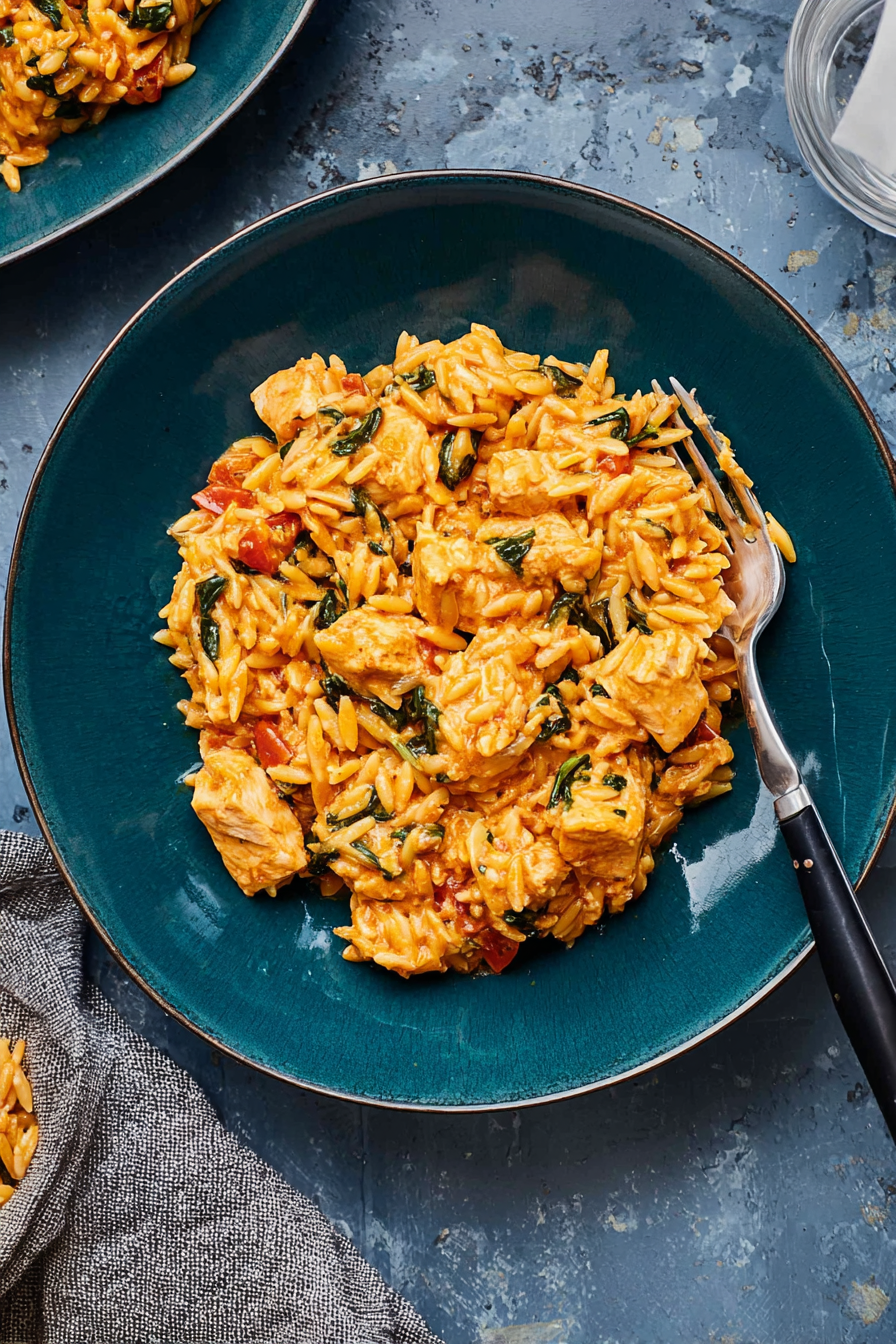One-Pan Cajun Chicken Orzo Dinner – savorandnest.com