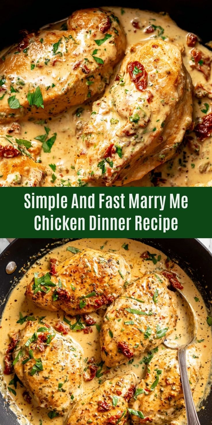 Simple And Fast Marry Me Chicken Dinner Recipe – savorandnest.com