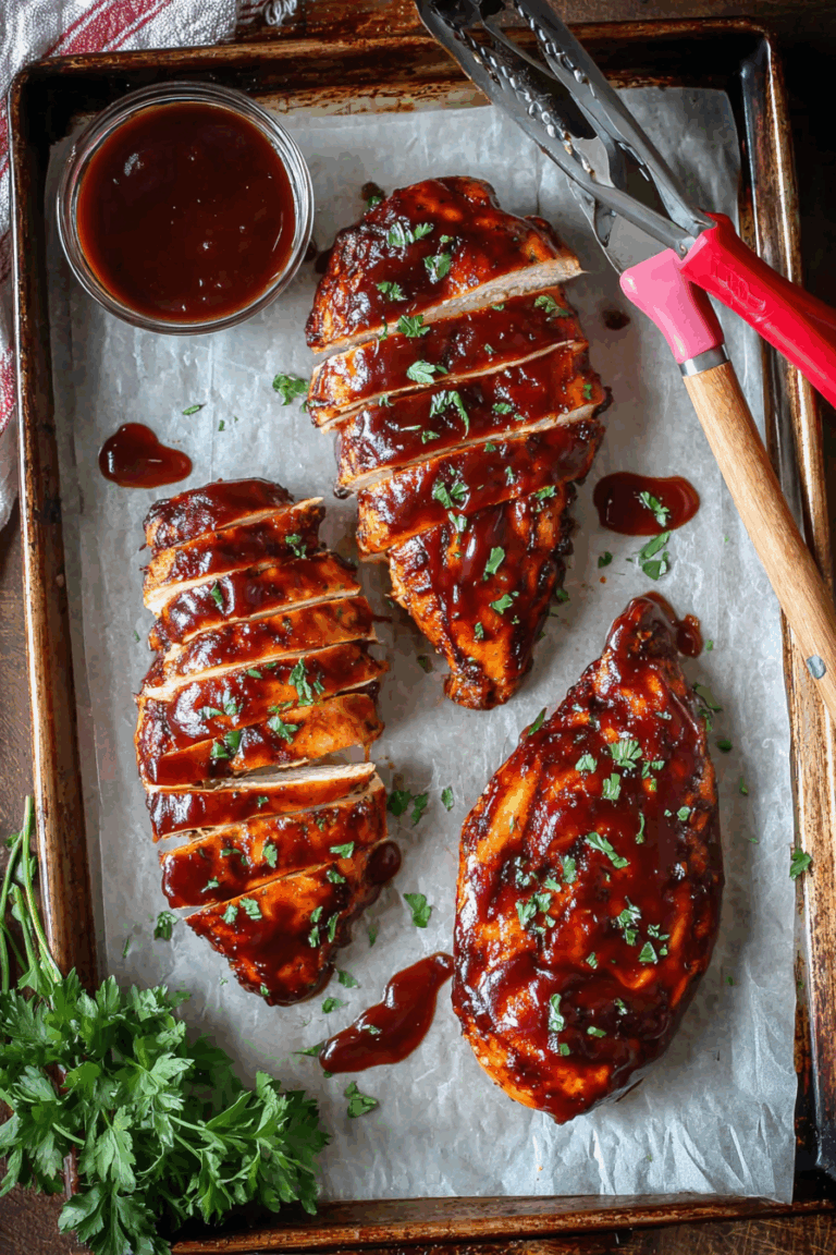 Simple Delicious Oven Roasted BBQ Chicken – savorandnest.com