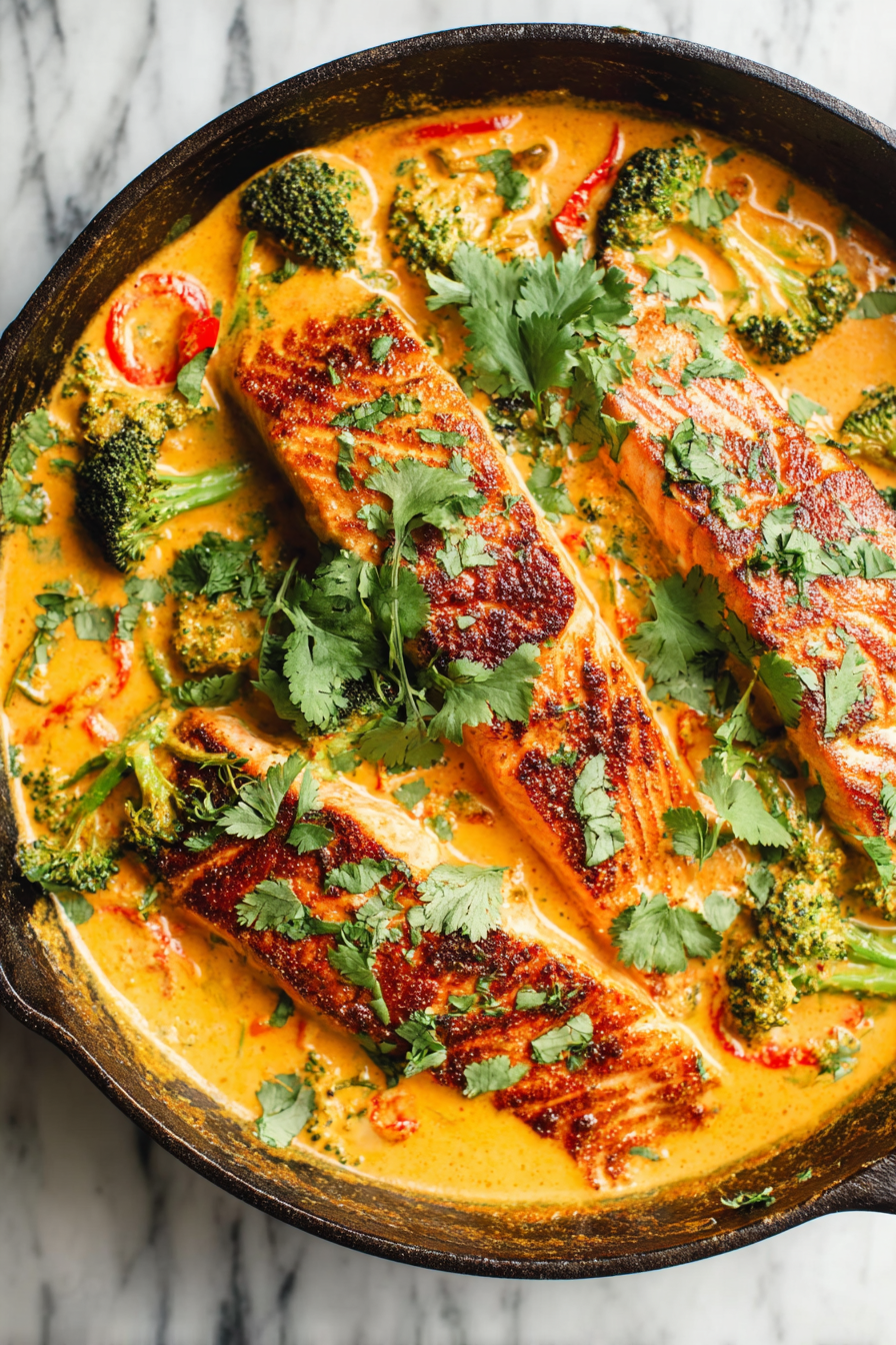 The Best Salmon Coconut Curry – savorandnest.com