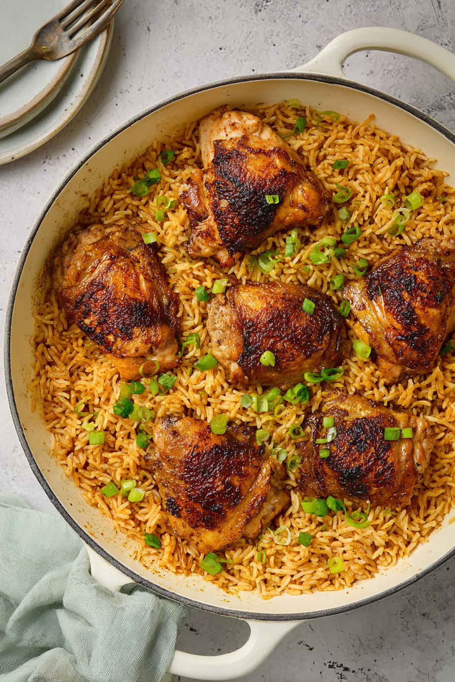 Easy Delicious One-Pot Chicken and Rice – savorandnest.com
