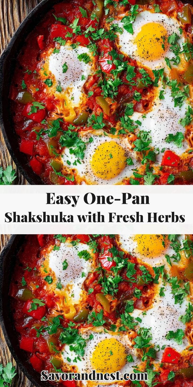 Easy One-Pan Shakshuka with Fresh Herbs – savorandnest.com