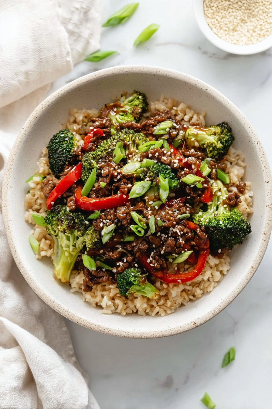 Easy Yummy Ground Beef & Broccoli Stir-Fry – savorandnest.com