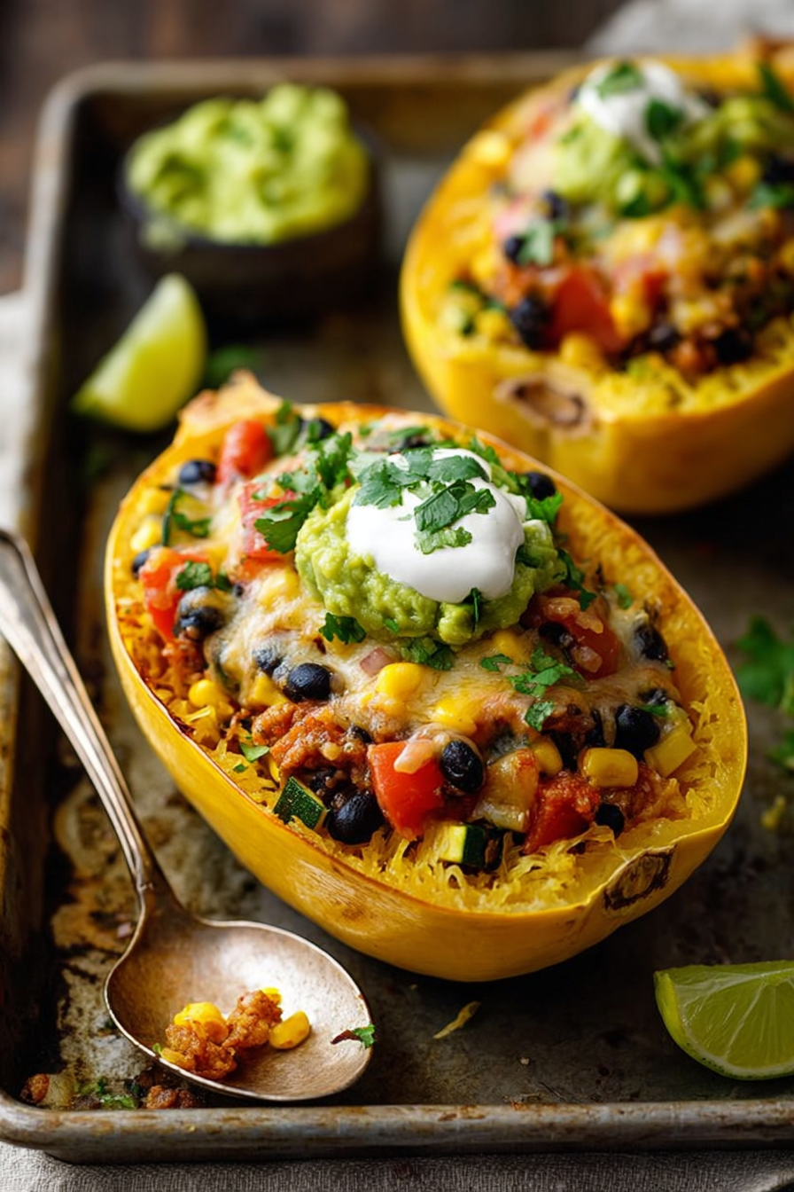 How To Make Spaghetti Squash Burrito Bowls – savorandnest.com