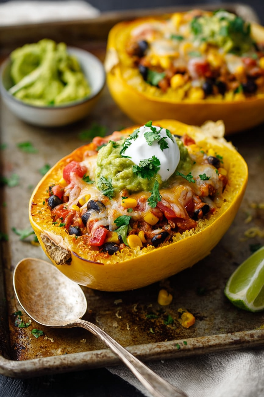 How To Make Spaghetti Squash Burrito Bowls – savorandnest.com