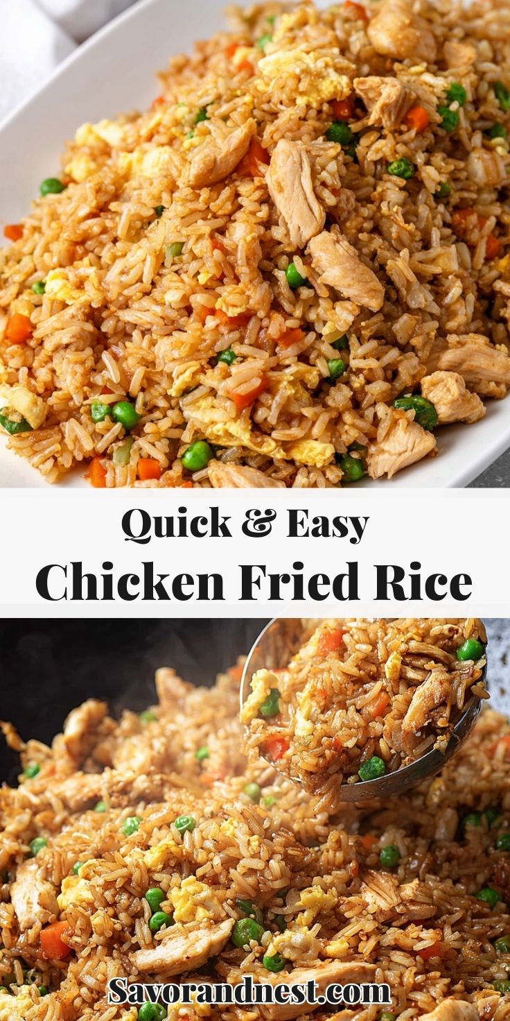 Quick & Easy Chicken Fried Rice – savorandnest.com