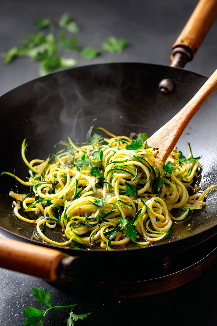 Quick Simple Stir-Fried Zucchini Noodles Recipe – savorandnest.com