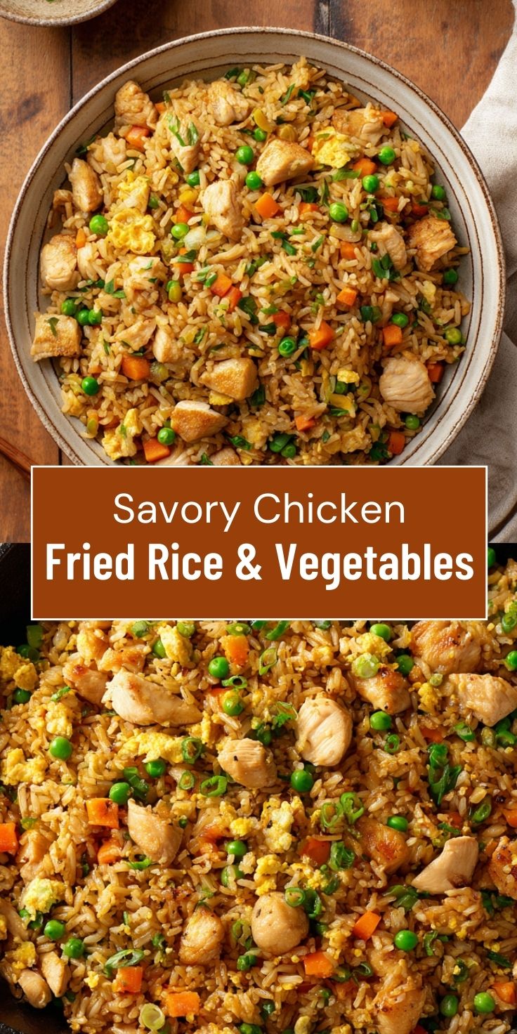 Savory Chicken Fried Rice & Vegetables – savorandnest.com