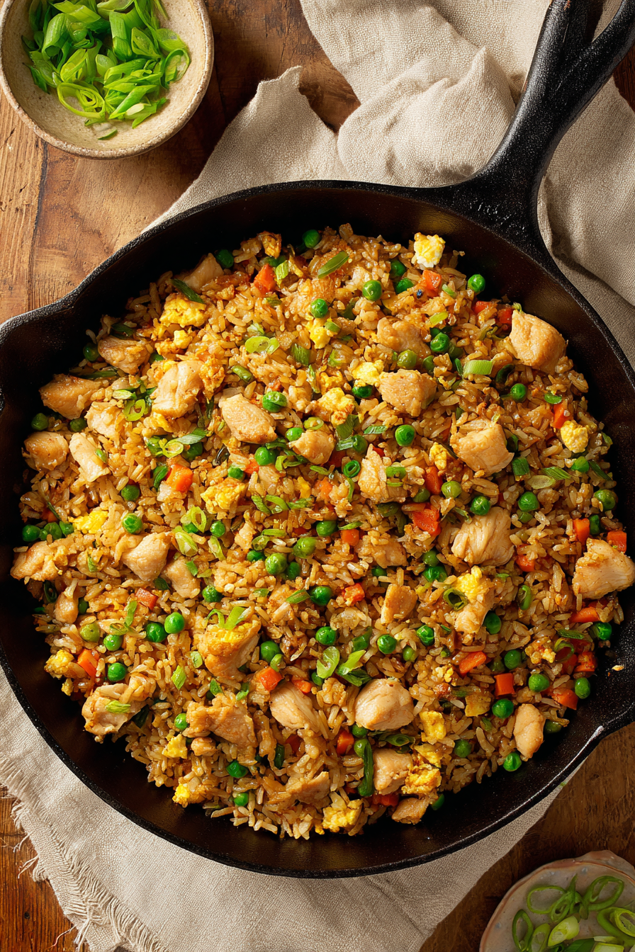 Savory Chicken Fried Rice & Vegetables – savorandnest.com