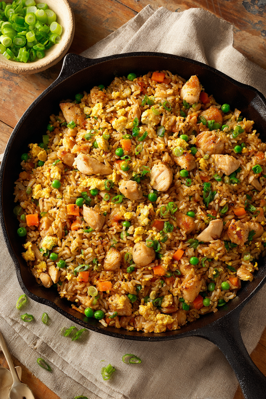 Savory Chicken Fried Rice & Vegetables – savorandnest.com