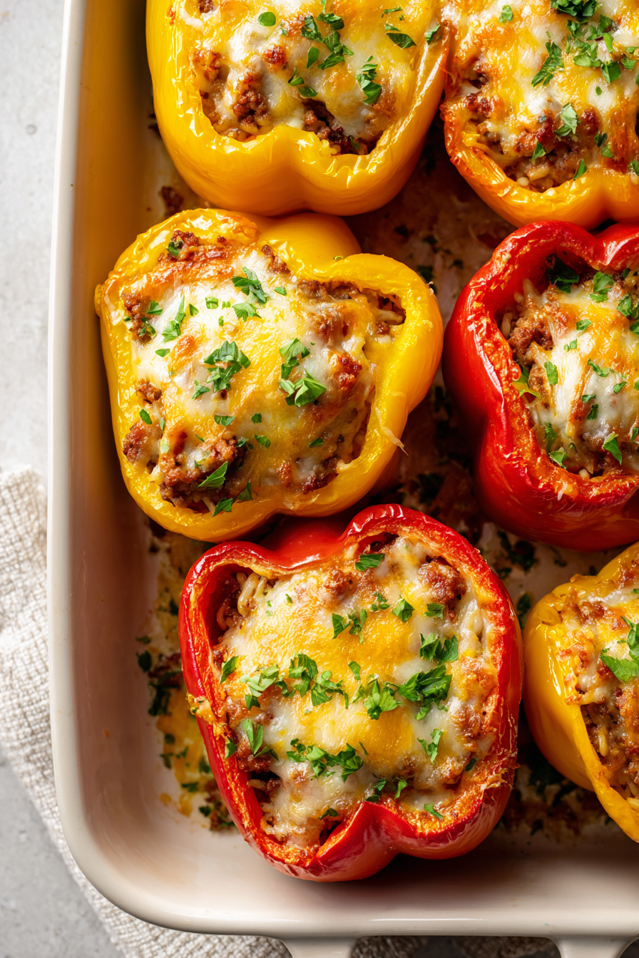 The Perfect Ground Beef Stuffed Peppers – savorandnest.com