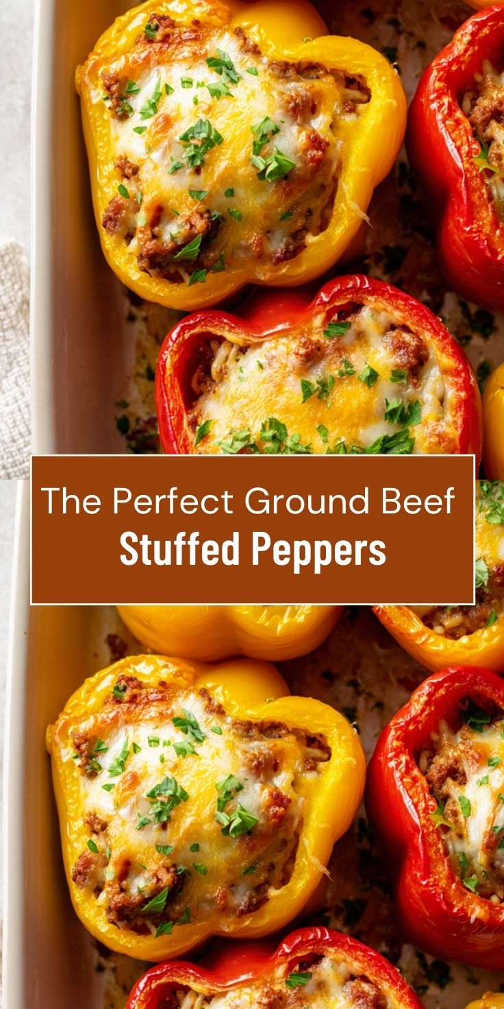 The Perfect Ground Beef Stuffed Peppers – savorandnest.com