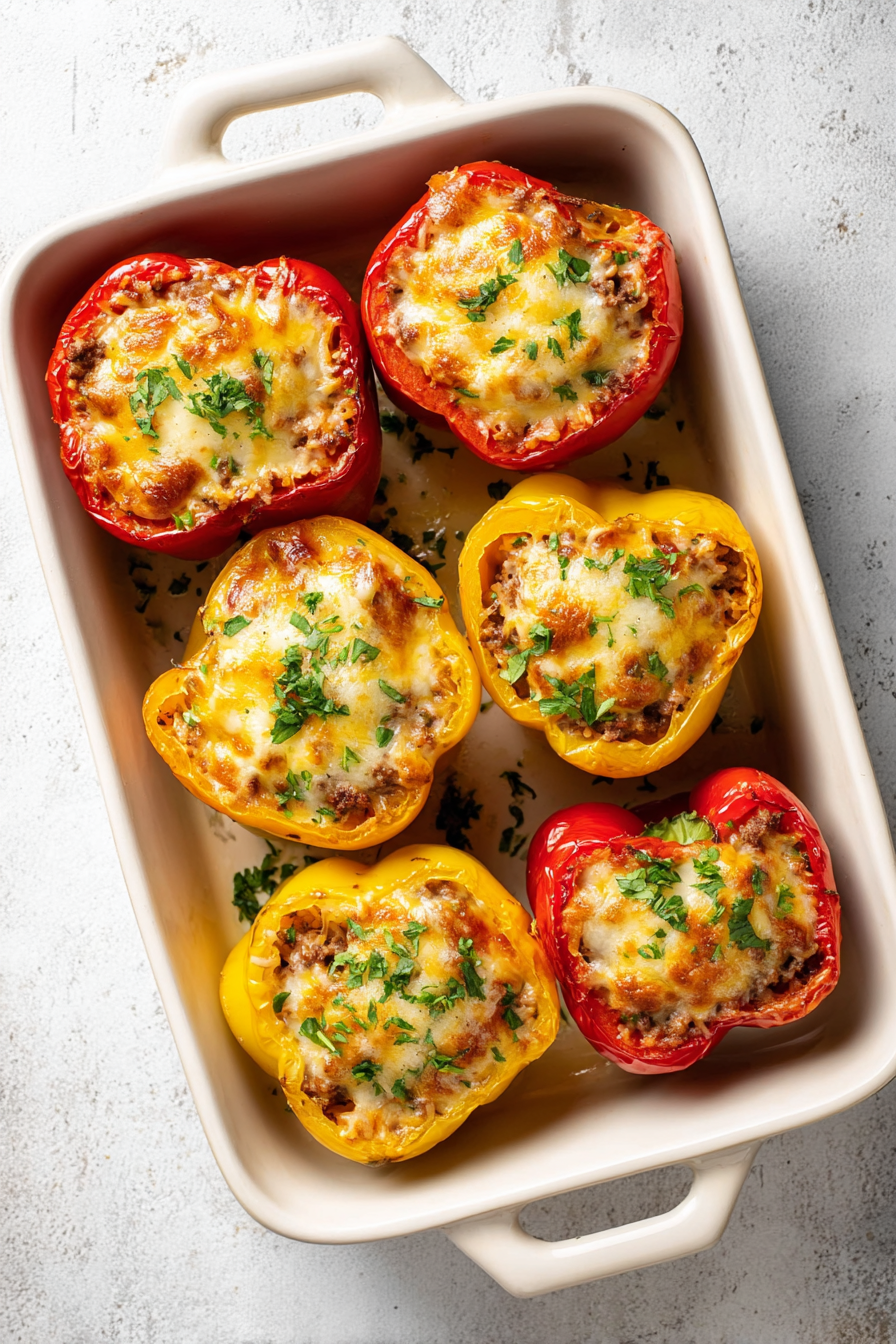 The Perfect Ground Beef Stuffed Peppers – savorandnest.com