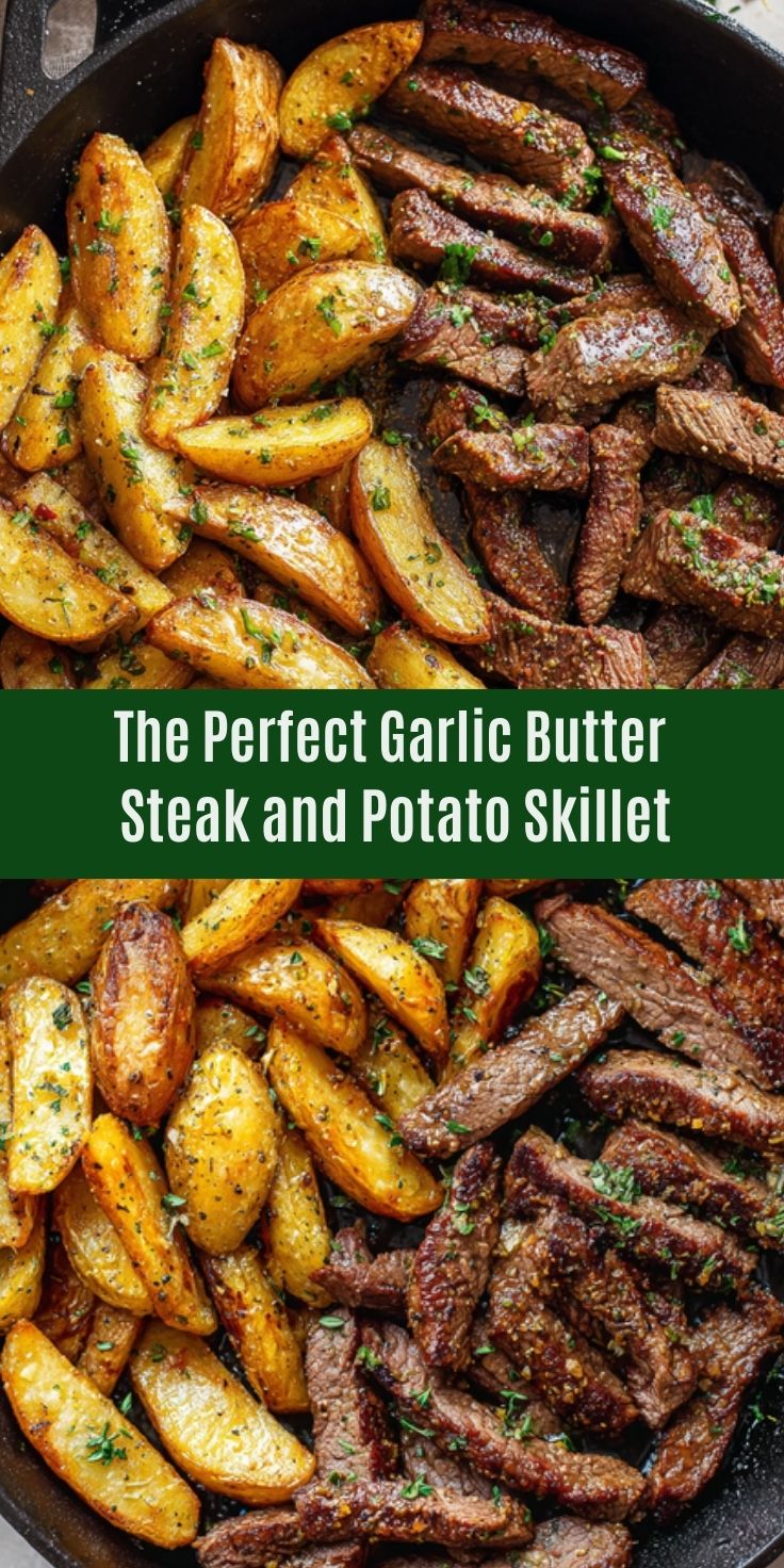 The Perfect Garlic Butter Steak and Potato Skillet Recipe ...